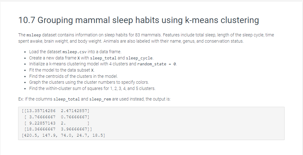 Solved Need Help Please From Sklearn Cluster Import