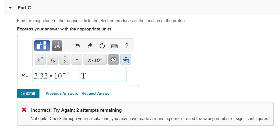 Solved Constants An electron and a proton are each moving at | Chegg.com