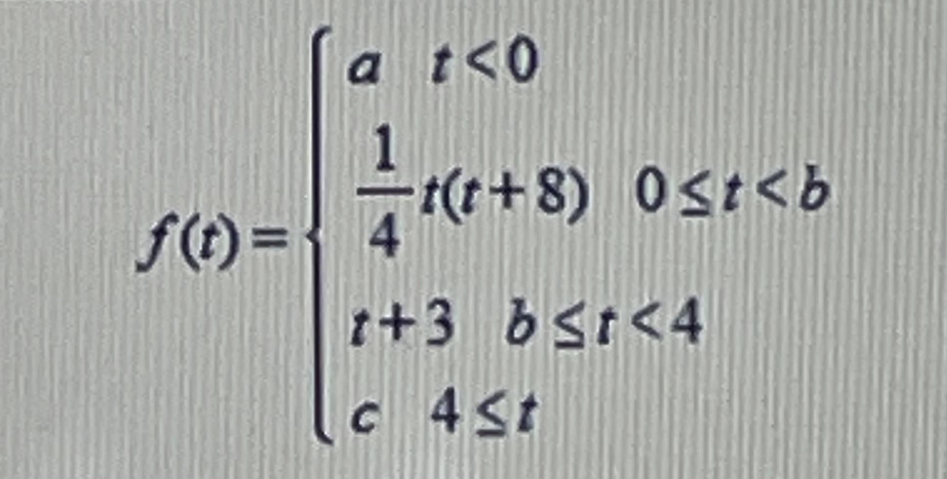 Solved determine real numbers a,b, and c that make the | Chegg.com