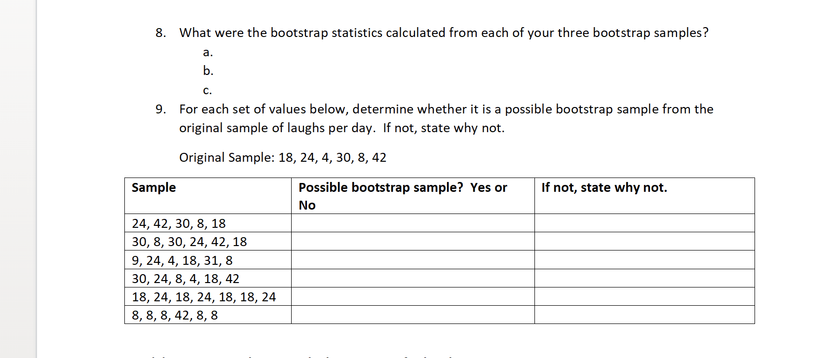 Solved Activity 1: Create a bootstrap confidence interval | Chegg.com