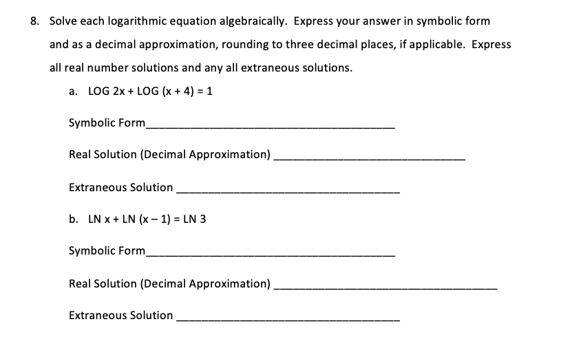 Solved PLEASE SHOW ALL WORK ON A PEIECE OF PAPER, BE SURE | Chegg.com