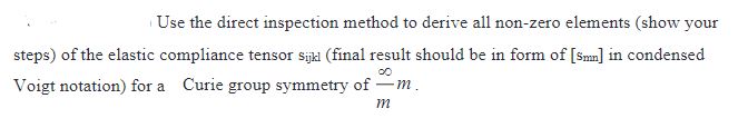 Solved Use the direct inspection method to derive all | Chegg.com