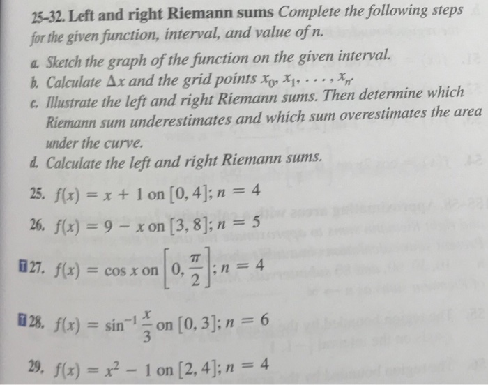 Solved and right Riemann sums Use the figures to calculate | Chegg.com