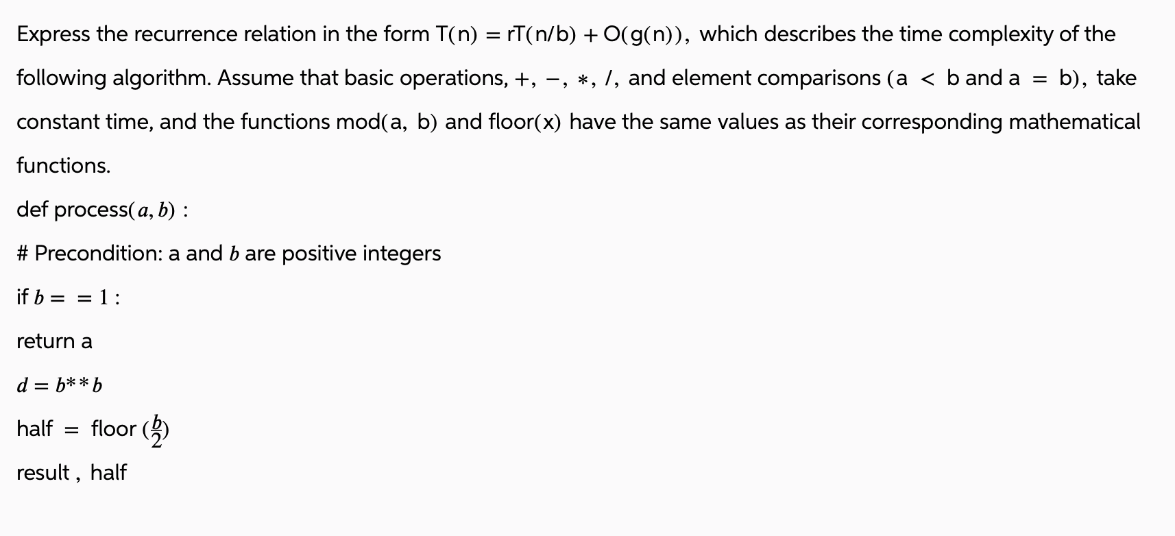 Solved Express the recurrence relation in the form | Chegg.com