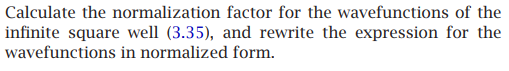 Calculate The Normalization Factor For The