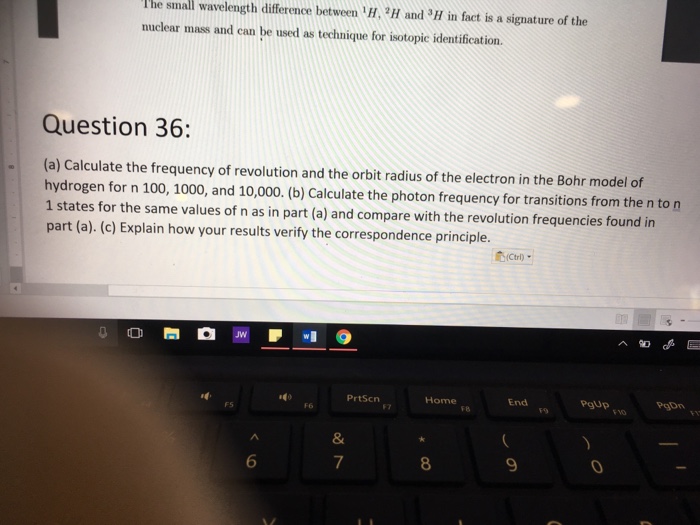 Solved Calculate The Frequency Of Revolution And The Orbit