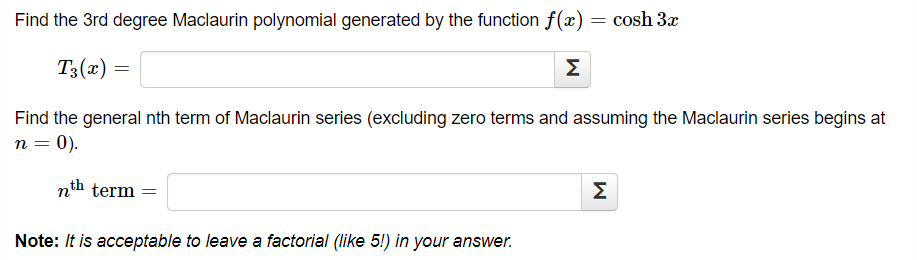 Solved Find the 3rd degree Maclaurin polynomial generated by | Chegg.com