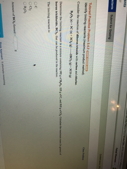 Solved Identify limiting reactants (maximum product method. | Chegg.com
