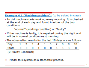 Solved Example 4.1 (Machine problem): (to be solved in | Chegg.com