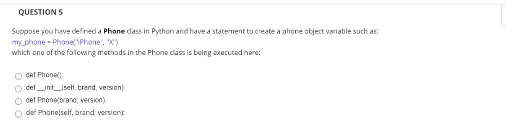 Solved QUESTIONS Suppose you have defined a Phone class in | Chegg.com