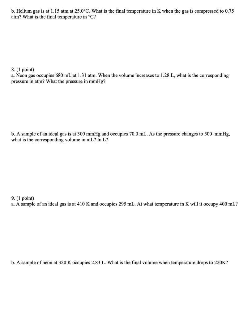 Solved Chemistry 305 Name Homework 6 1. (3 points) Find | Chegg.com