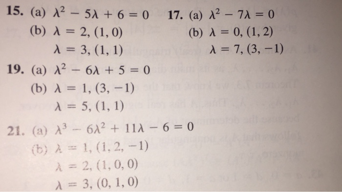 Solved In Exercises 15-30, find (a) the characteristic | Chegg.com