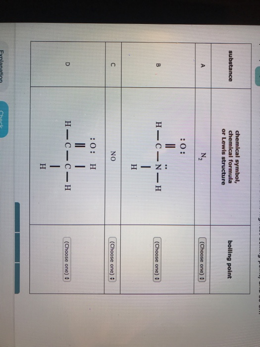 Solved chemical symbol, boiling point or Lewis structure N2 | Chegg.com