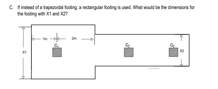 Solved Find the value of X and the width of the footing B | Chegg.com