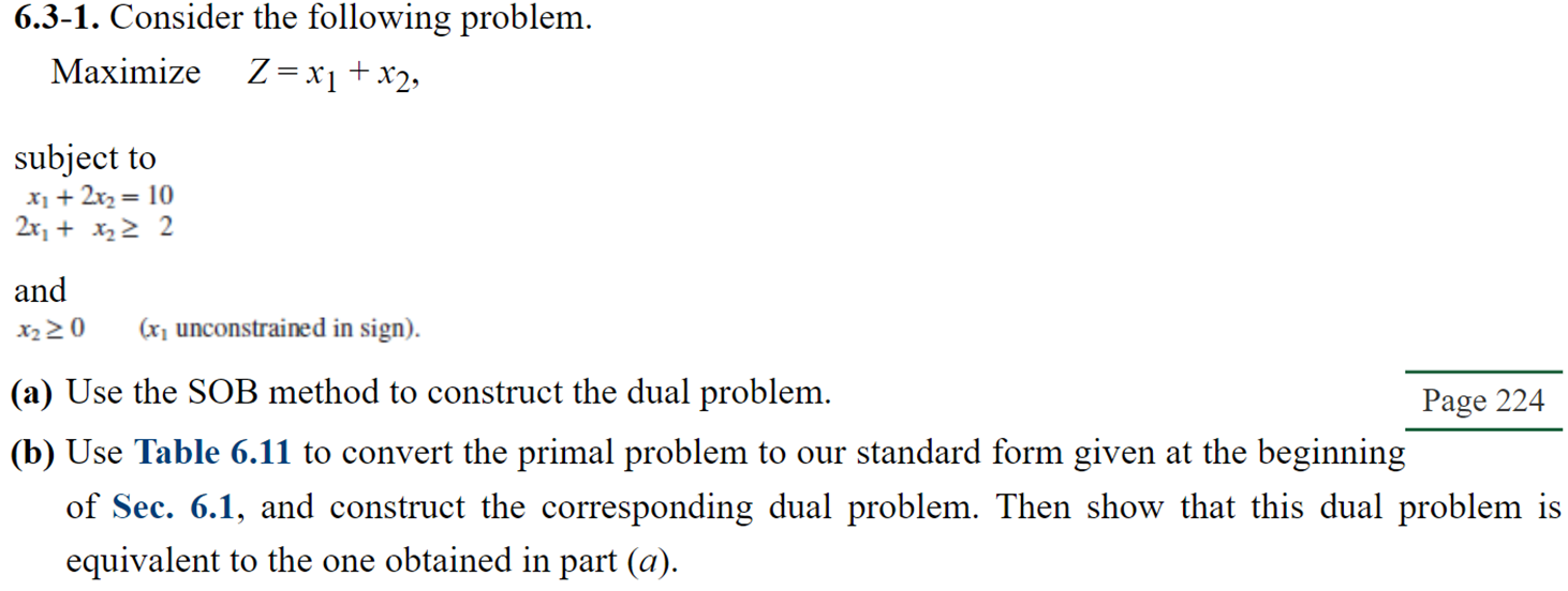Solved 6.3-1. Consider the following problem. Maximize | Chegg.com