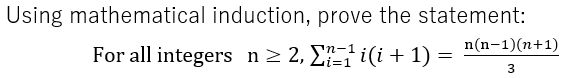 Solved Using Mathematical Induction Prove The Statement