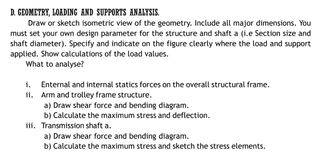 Solved Crane powered by a 3kw Electric Motor Motor Speed: | Chegg.com