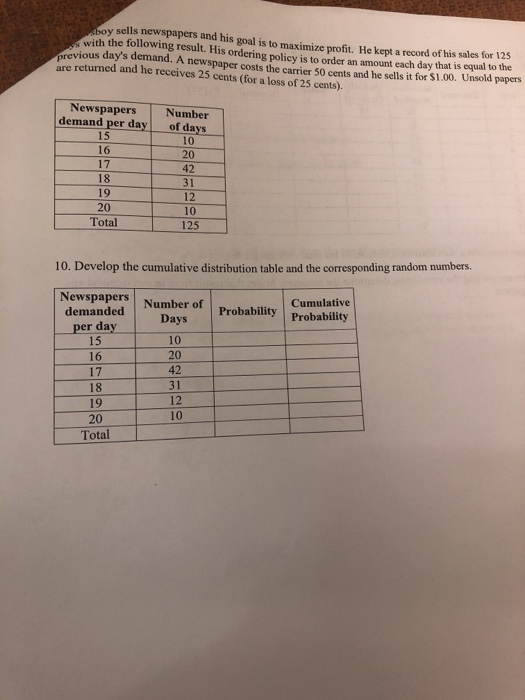 Solved 1 Consider The Following Distribution And Random