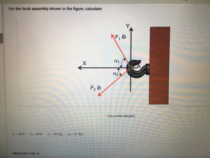 Solved For the hook assembly shown in the figure, calculate: | Chegg.com