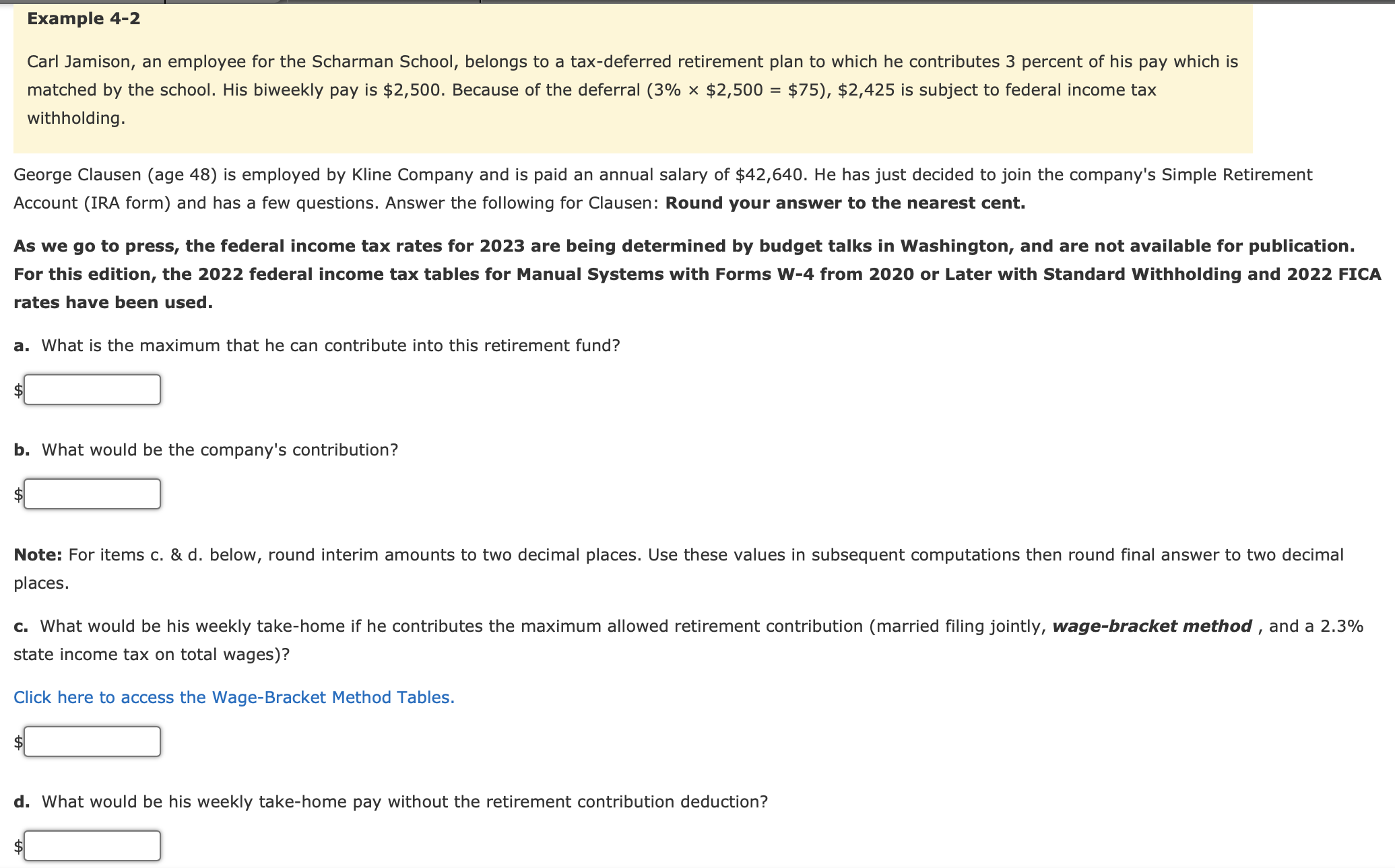 Solved Carl Jamison, an employee for the Scharman School, | Chegg.com
