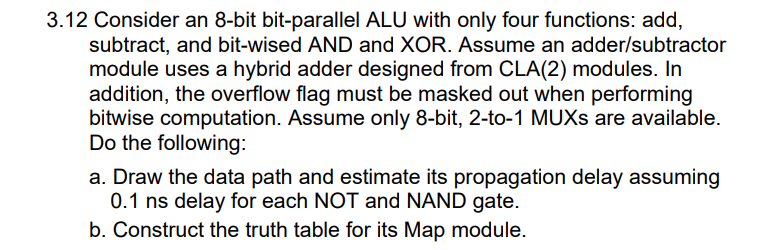 Solved For part a please just draw the complete datapath | Chegg.com