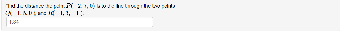 Solved Find the distance the point P(−2,7,0) is to the line | Chegg.com