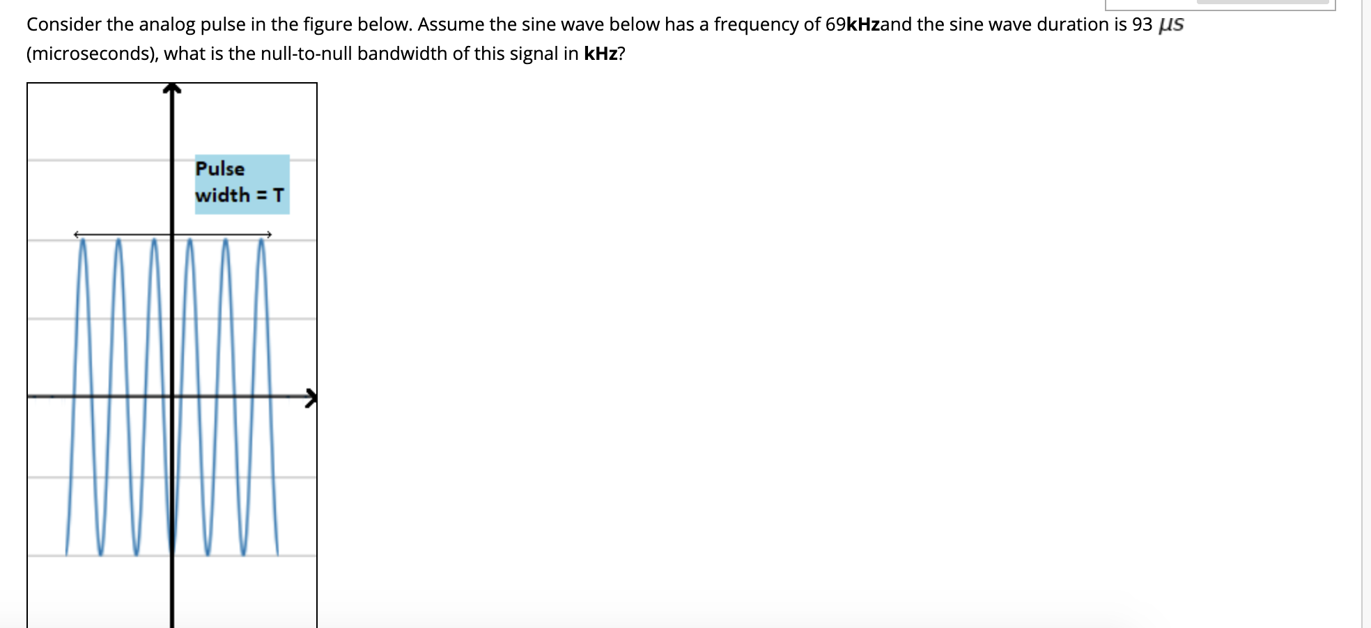 Solved Consider the analog pulse in the figure below. Assume | Chegg.com
