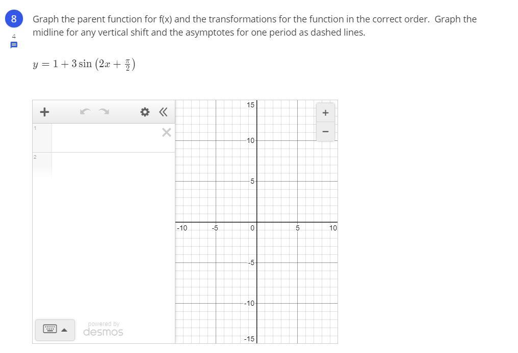 Solved 8 Graph the parent function for f(x) and the | Chegg.com