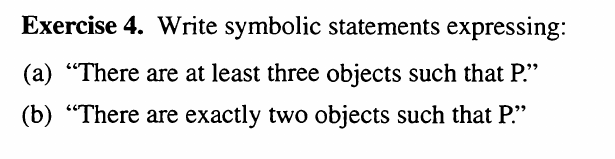 Solved Exercise 4. Write symbolic statements expressing: (a) | Chegg.com