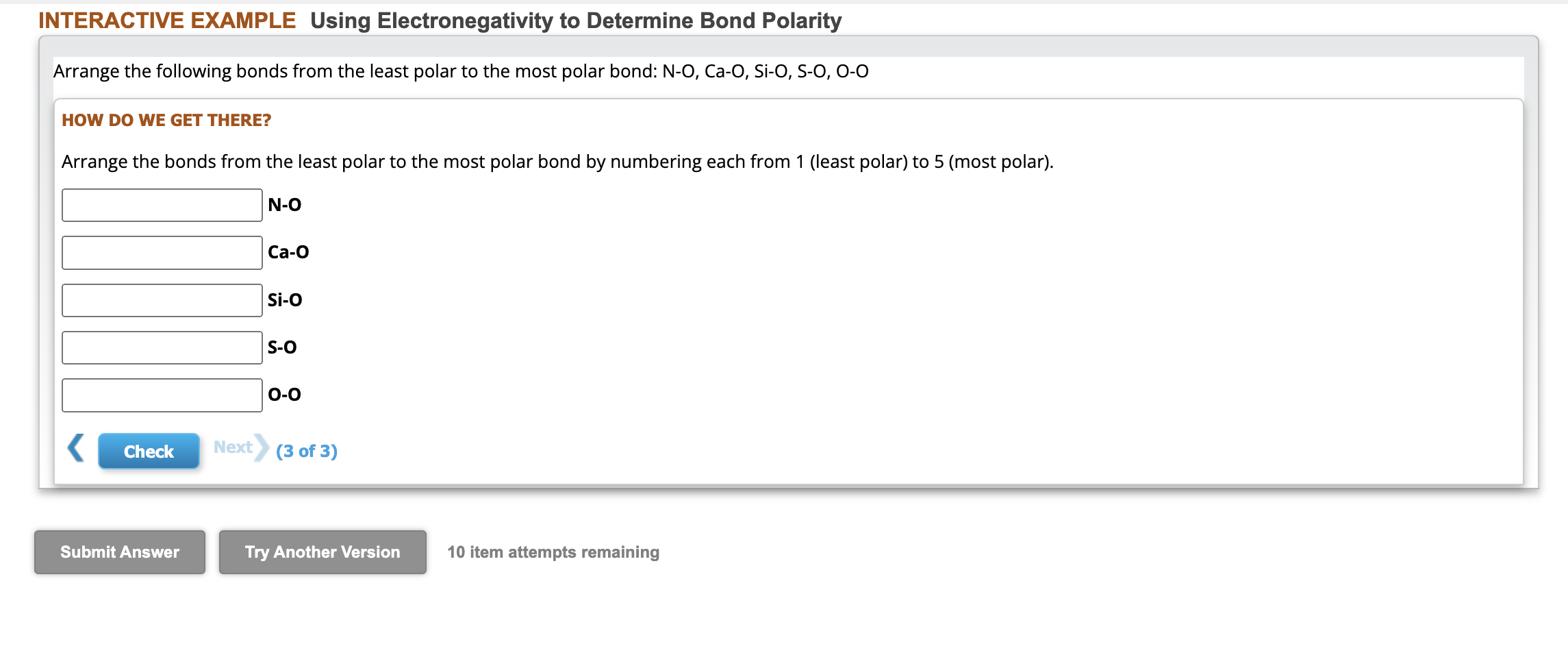 Solved INTERACTIVE EXAMPLE Using Electronegativity to | Chegg.com