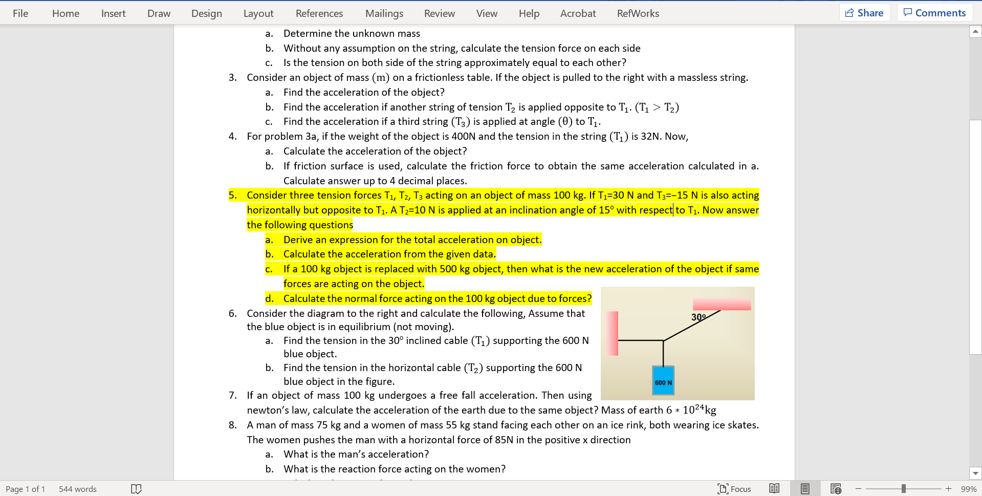 Solved File Home Insert Draw Design Layout References | Chegg.com