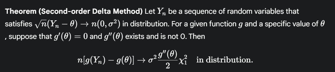 Solved Prove the theorem (Second-order Delta Method) ﻿Let | Chegg.com