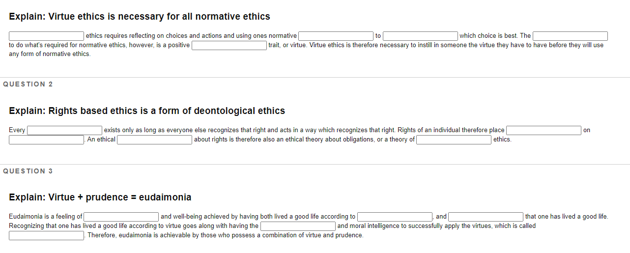 Solved ENGINEERING ETHICS FILL IN THE BLANKS The list of | Chegg.com