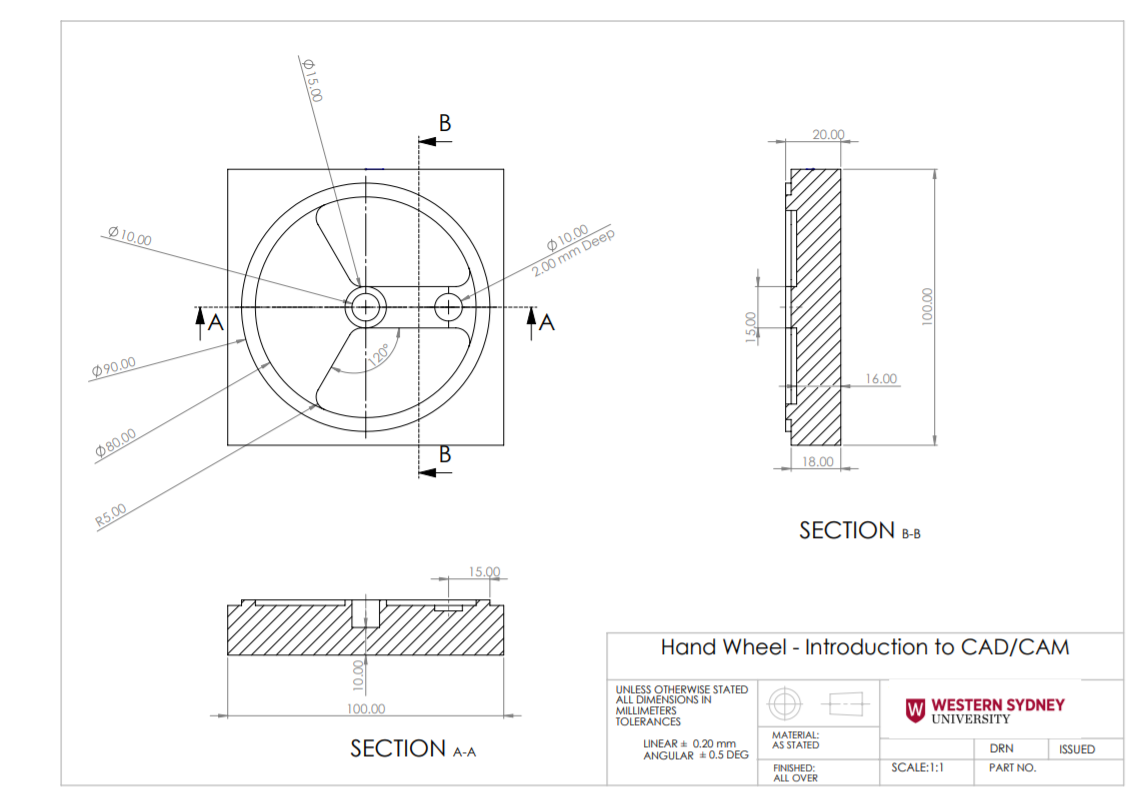 Task 3 is to create a model using the SolidWorks CAD | Chegg.com