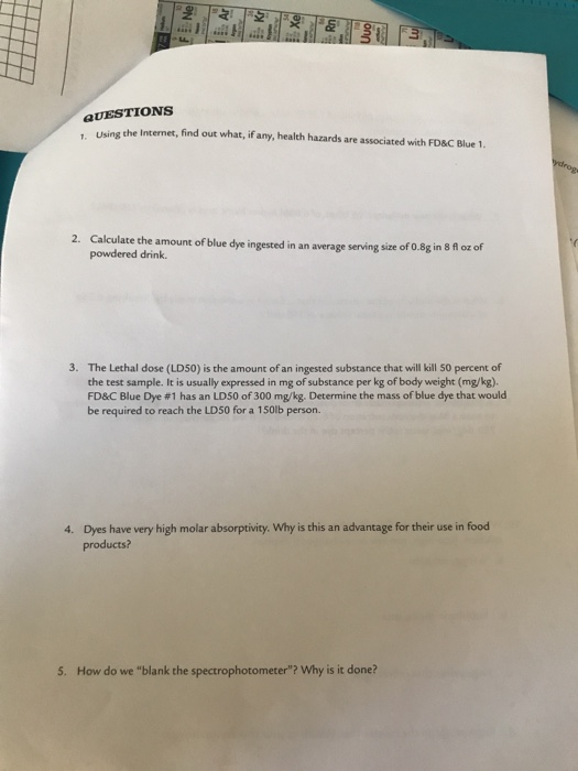 Solved C. PREPARATION OF STANDARD CURVE AND BEERS ANALYSIS | Chegg.com