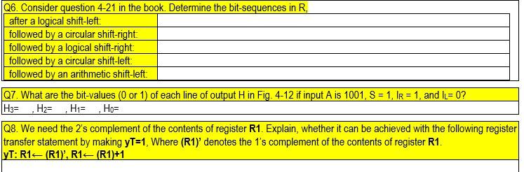Solved Q7. What are the bit-values (0 or 1 ) of each line of | Chegg.com