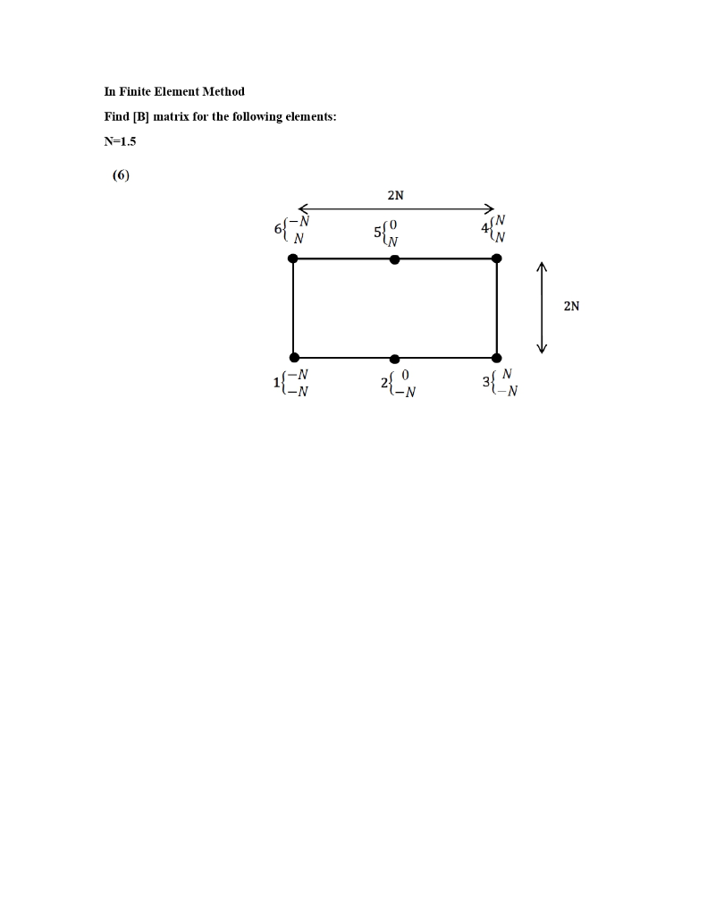 In Finite Element Method Find B Matrix For The