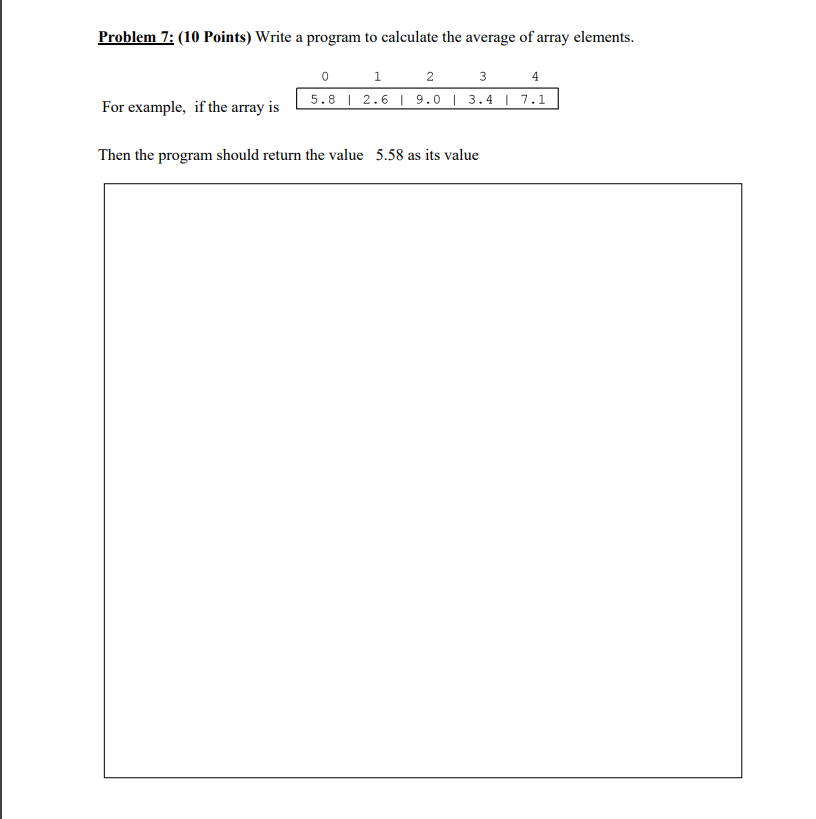 Solved Problem 7 10 Points Write A Program To Calculate 9773