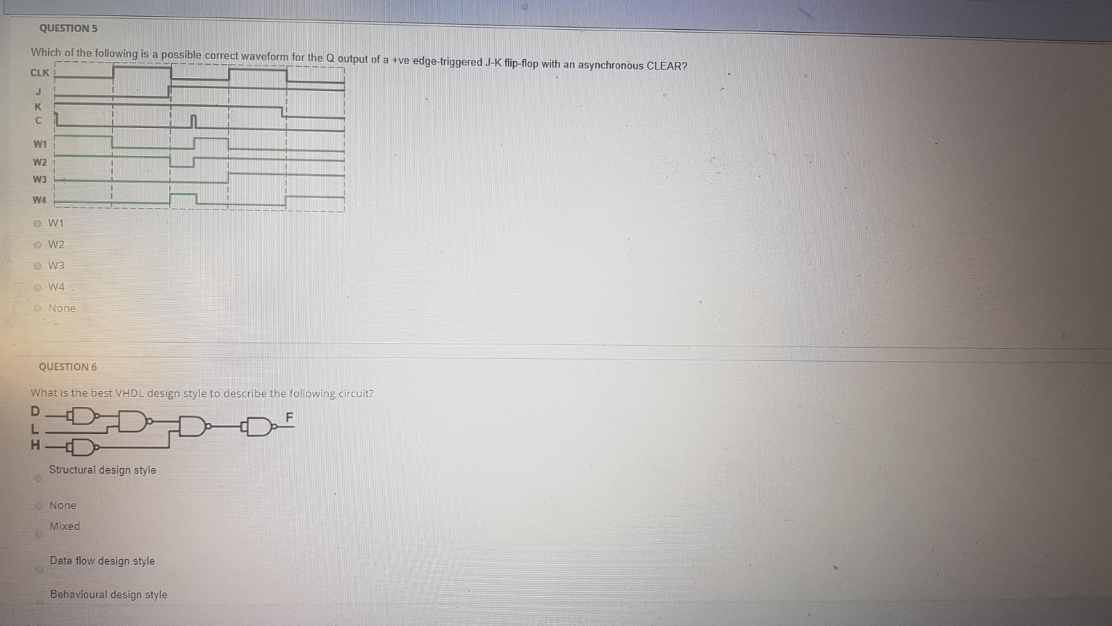 Solved QUESTION 5 Which of the following is a possible | Chegg.com