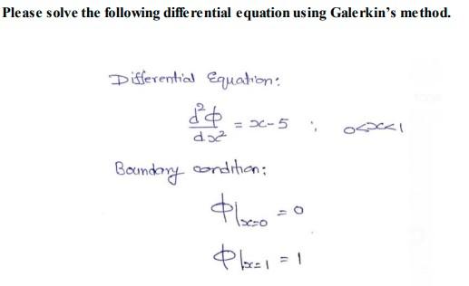 Solved Please solve the following differential equation | Chegg.com