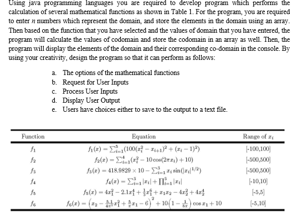Using java programming languages you are required to | Chegg.com