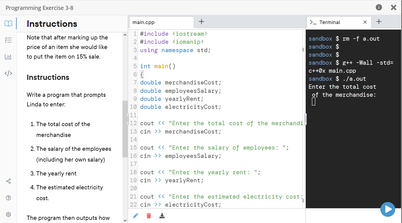 Solved Linda is starting a new cosmetic and clothing | Chegg.com