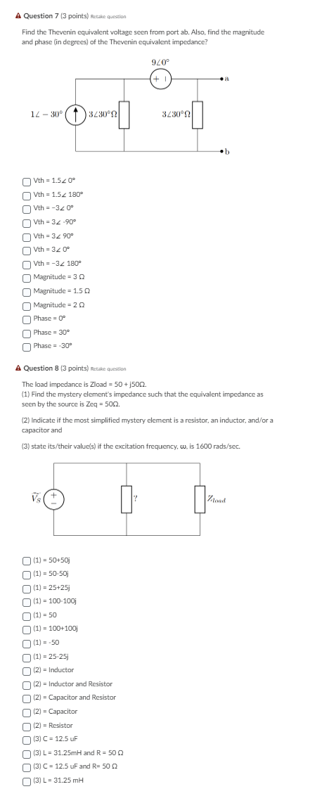 Solved A Question 7 (3 points) Retake qusstion Find the | Chegg.com