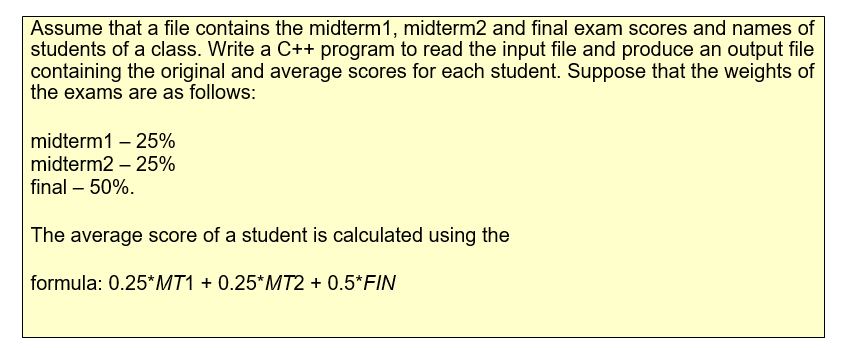 Solved Use c++ classes and objects and OOP concept to solve | Chegg.com