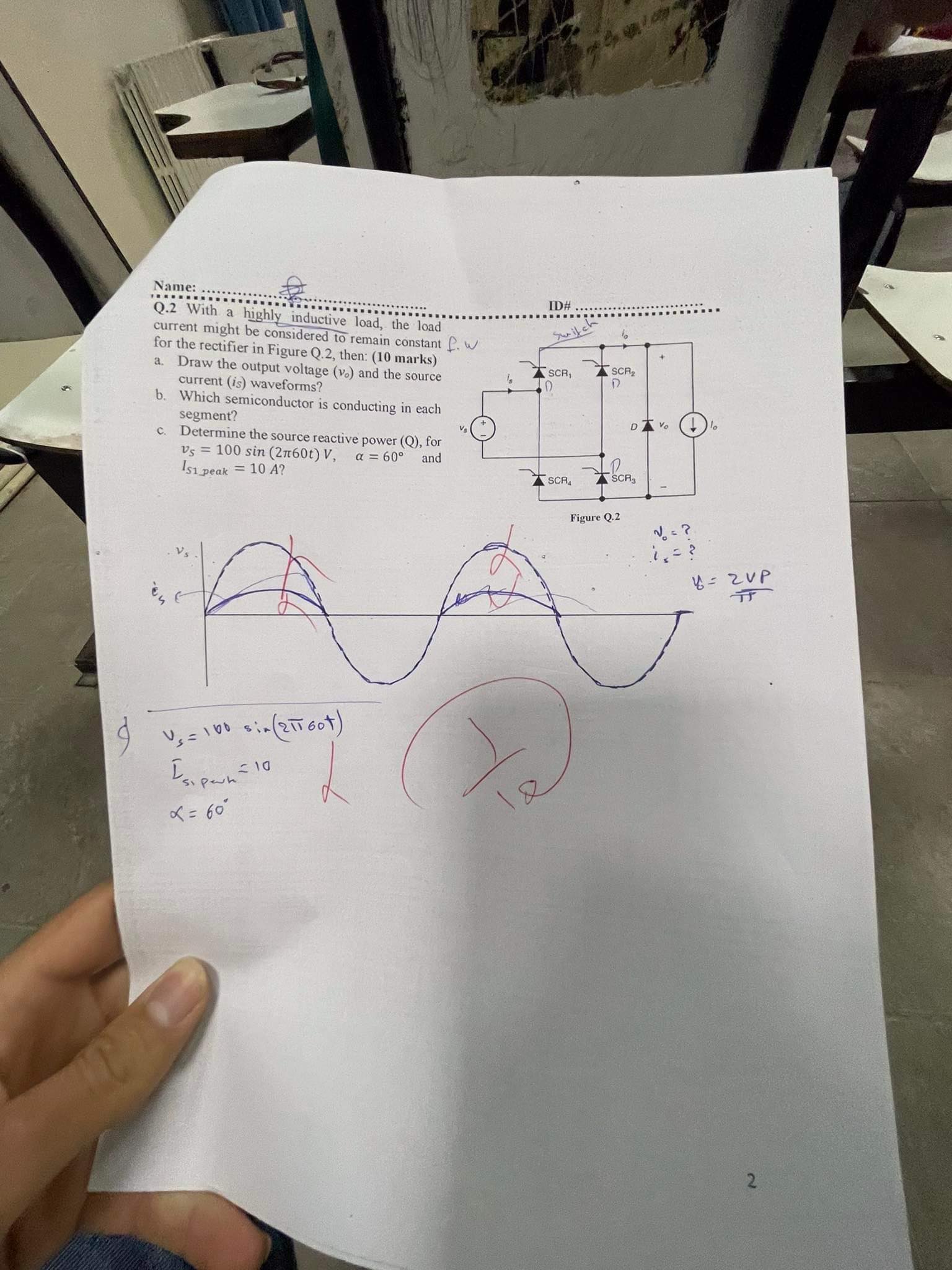 Solved current might be considered to remain constant for | Chegg.com