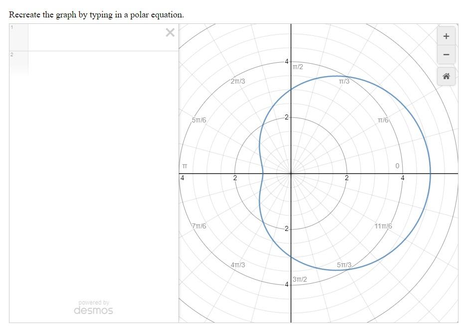 Solved Recreate The Graph By Typing In A Polar Equation 2 1096