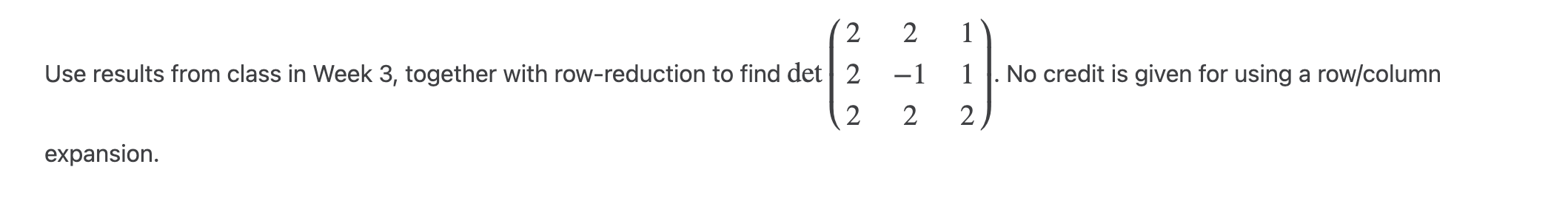 Solved Use results from class in Week 3 , together with | Chegg.com