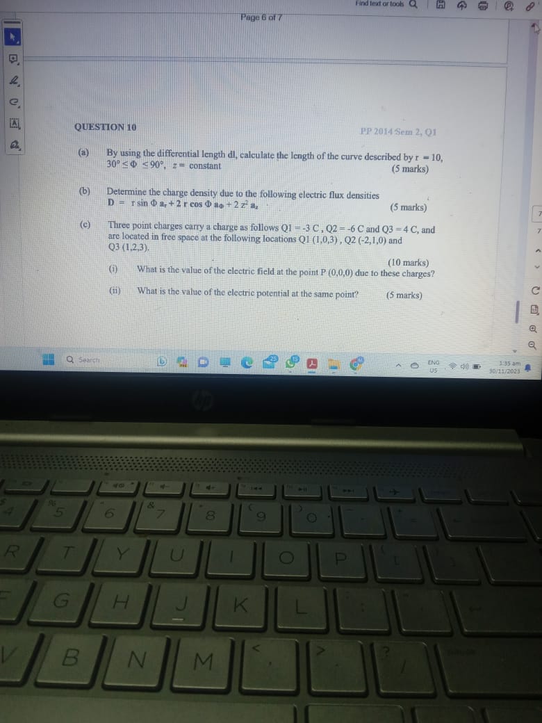 Solved (a) By using the differential length di, calculate | Chegg.com