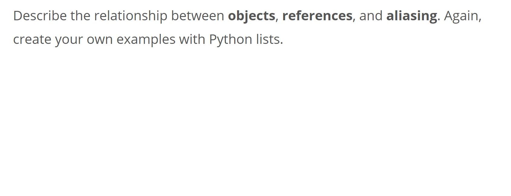 Solved Create your own unique examples for this assignment. | Chegg.com