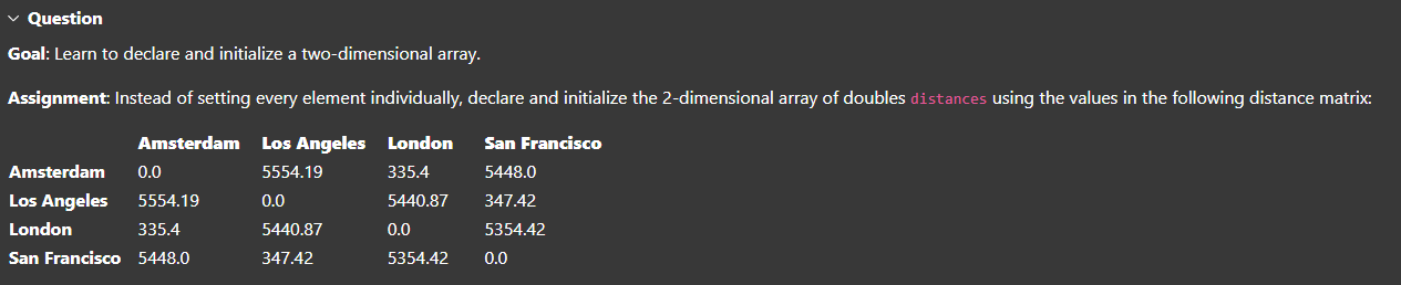 Solved Questiongoal Learn To Declare And Initialize A 